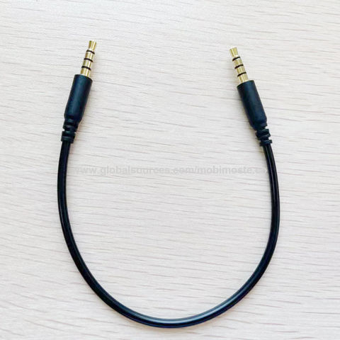 3.5mm Audio cable, 4 pole gold plated 3.5mm stereo audio/video cable ...
