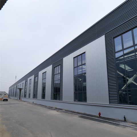 Light metal prefabricated industrial steel structure warehouse frame ...