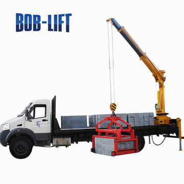 Telescopic Arm Crane with Bricks Grab, brick crane truck mounted crane ...