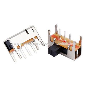 China Horizontal slide switch with 10,000 cycles lifespan/rating 0.5A ...