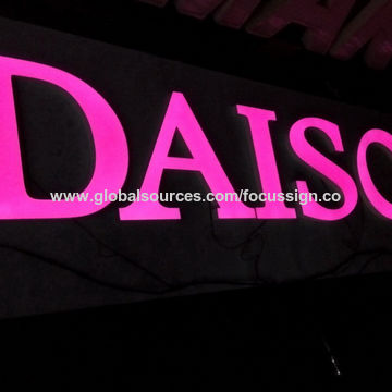 Chain Store Brand Sign Advertising Stainless Steel Led Channel Name ...