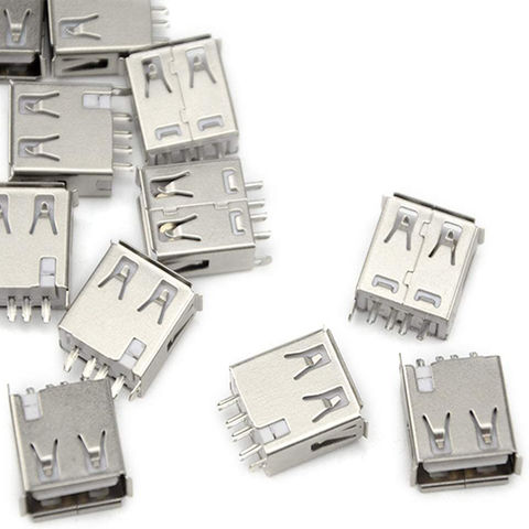 China USB Type A Standard Port Female Solder 4Pin Plug Soldering Jacks ...