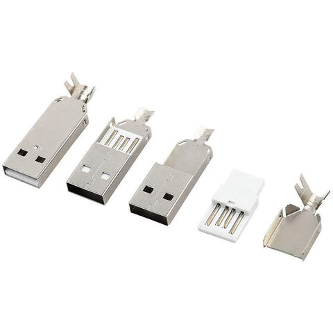 China USB Type A Standard Port Female Solder 4Pin Plug Soldering Jacks ...