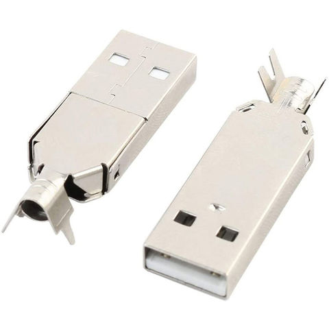 China USB Type A Standard Port Female Solder 4Pin Plug Soldering Jacks ...