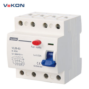 Buy Wholesale China Vl26-63 4p 6ka Residual Current Circuit Breaker Supplier Rcd Rccb & Rcd at ...