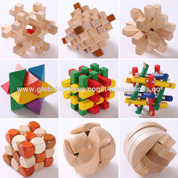 China Science toys intelligent educational toys Wooden Colorful Lock ...