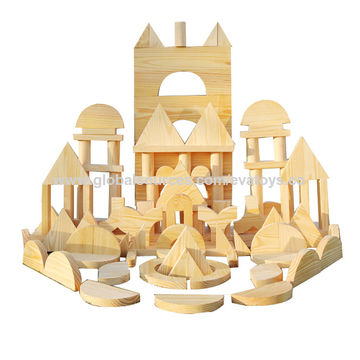 China High quality non-toxic wooden giant building blocks for outdoor ...