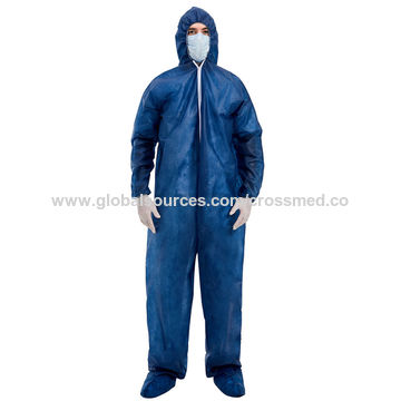 Buy Wholesale China Blue Safety Disposable Pp Coverall Type Protective ...