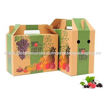 China Fruits and Vegetable Packaging Boxes,Made of Corrugated Paper on ...