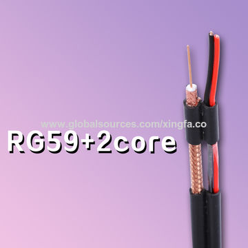 Buy Wholesale China Coax Cable Rg59 Bare Copper Siamese 2/c 18 Awg ...