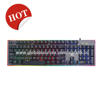 China Most hot selling wired 3 colors lights membrane Gaming keyboard ...