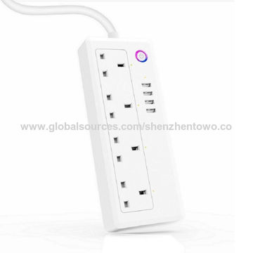China Smart Tuya Wifi UK Type Power Socket Strip Power Socket Extension ...