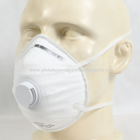 China Cup style EN149:2001+A1:2009 FFP2 respirator dust mask with VENT from White list ...