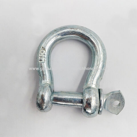 Buy Wholesale China European Type Galvanized Bow Shackle With Collar ...