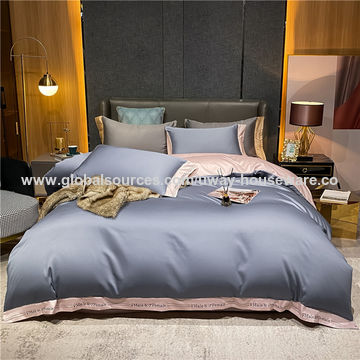 Long Lint Cotton Bedding Sets Bedsheet Quilt Cover Pillowcase Duvet ...