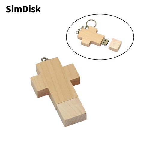Buy Wholesale China Simdisk Special Offer Wooden Cross Flash Drive ...