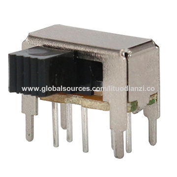 China Horizontal slide switch with 10,000 cycles lifespan/rating 0.3A ...