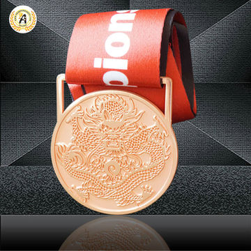 China Custom Medals, Zinc alloy shiny copper medallion on Global ...