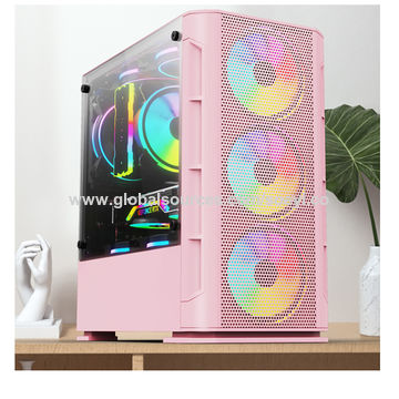 Computer Cases & Towers White/Black/Pink Cabinet Gamer PC Case Gaming ...