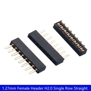 Buy China Wholesale Pcb Connector 1.27mm Female Header Single Row ...