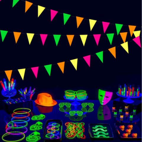 China Fluorescent Paper String Decoration for Birthday Party on Global ...