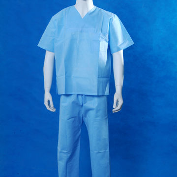 Sms Medical Scrub Suits Disposable Pajama Uniform In Top+pants - Buy ...