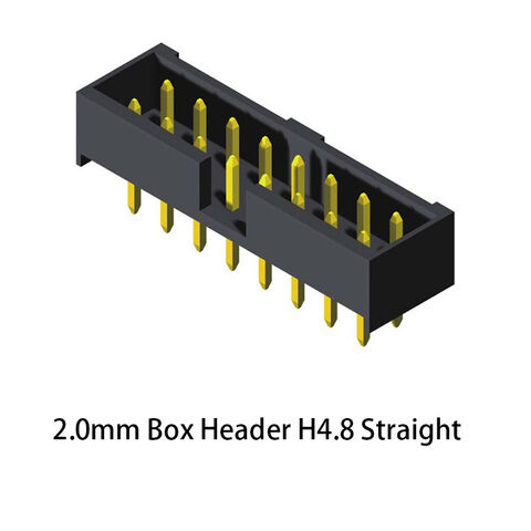 Buy Wholesale China 2.0mm Box Header H4.8 Straight & Box Header at USD ...