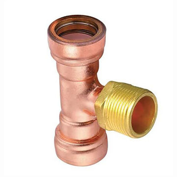 China Different Diameter Outer Thread Three Way Copper Pipe Fittings on ...