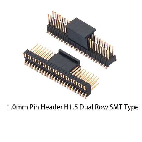 Buy Wholesale China 1.0mm Pin Header H1.5 Dual Row Smt Type & Pin ...