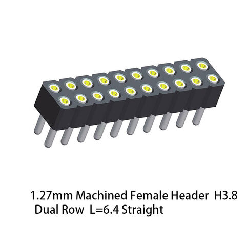 Buy Wholesale China Manufacturer Of 1.27mm Machined Female Header H3.8 ...