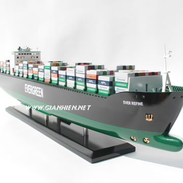 EVERGREEN - VESSEL SHIP MODEL - WOODEN HANDICRAFT, EVERGREEN vessel ...