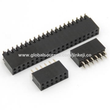 China Female headers,2.54mm Pitch Double Row Patch on Global Sources ...