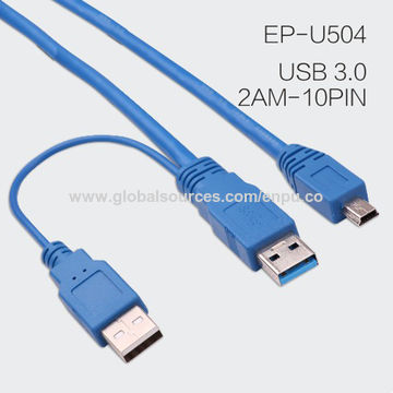 China High Speed 5Gbps USB 3.0 Type A Male to Mini B 10 PIN on Global ...