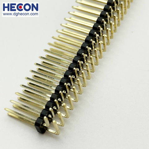Buy Wholesale China 2.54mm Pin Header H2.5 Dual Row Right Angle & Pin Header Connector Pcb ...