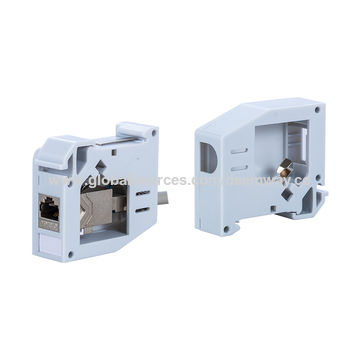 China DIN Rail Adapter for RJ45 Inline Coupler on Global Sources,DIN ...