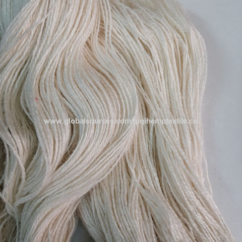 China degumming and open flax fiber with natural color and bleached ...