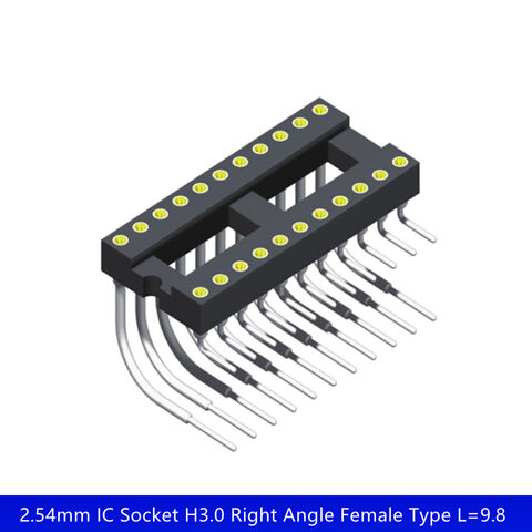 Buy Wholesale China 2.54mm Ic Socket H3.0 Right Angle Female Type L=9. ...