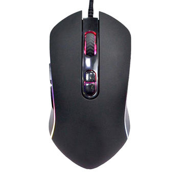 China New design ergonomic chromatic RGB wired gaming mouse with high ...