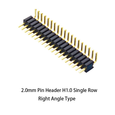 China 2.0mm Pin Header H1.0 Single Row Right Angle on Global Sources ...