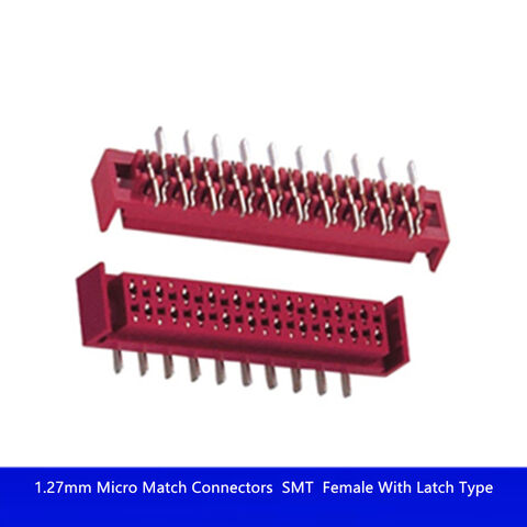 Buy Wholesale China 1.27mm Micro Match Connectors Smt Female With Latch ...