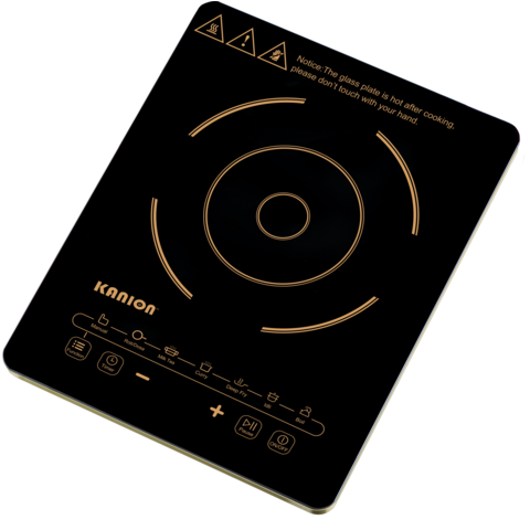 Induction Hob, 2000W 8 cooking programs LED Display Soft touch control ...