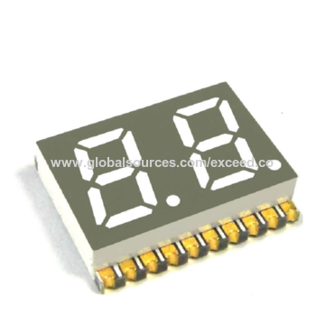 China Dual digit 0.28 inch common cathode or common anode SMD led 7 ...