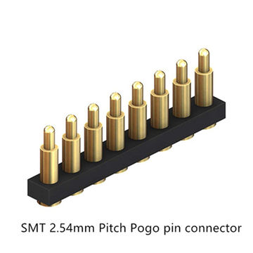 SMT 2.54mm Pitch Pogo pin connector, through pogo pin connector spring ...