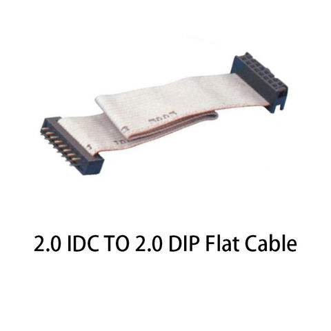 2.0mm IDC TO 2.0 DIP Flat Cable, USB Connector Cable Flat cable - Buy ...