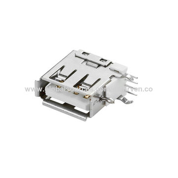 Buy Wholesale China Usb2.0 Female Connector, 4p Upright Four Legs ...