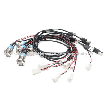 Buy Wholesale China Usb 2.0 Am To Push Button With Led Lamp To Ph2.0 ...