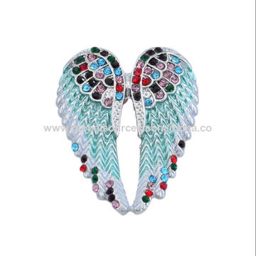 China Angel Wings Stretch Rings With Rhinestones on Global Sources ...