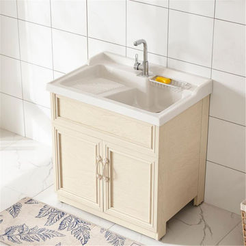 China Space aluminum washing closet balcony washing machine unit quartz ...