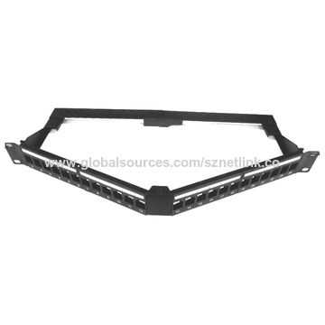 Buy Wholesale China 19inch 1u 24port Stp Modular Empty Right Angle ...