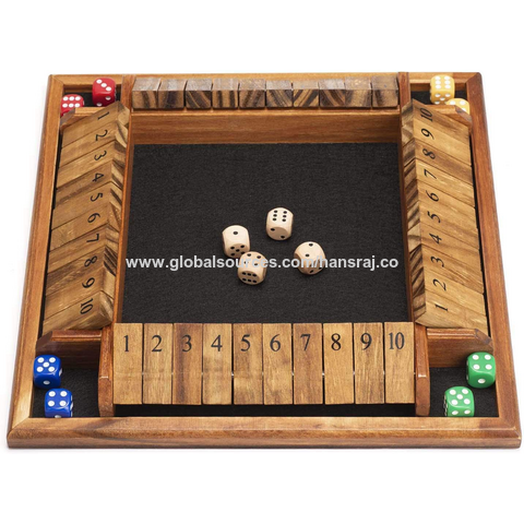 Buy Wholesale India Wooden Shut The Box Complete Set With Customized ...